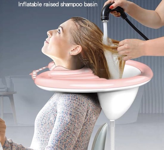 Nixnix - Opblaasbare Haar Wastafel - Zwart - Draagbaar - Pvc - Opvouwbare - Shampoo -... | bol.com