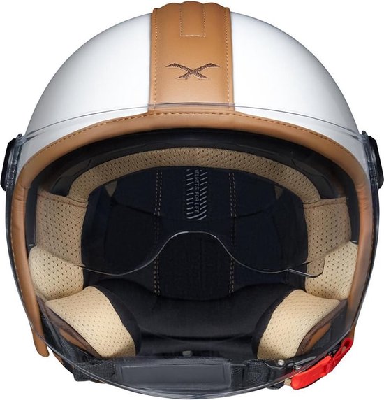 Nexx Y.10 Midtown Wit Camel Jet Helm M | bol.com