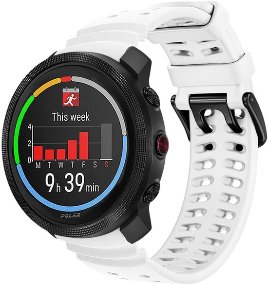 Siliconen bandje - geschikt voor Polar Vantage M / M2 / M3 / V3 / Grit ...