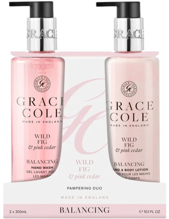 Grace Cole - Wild Fig & Pink Cedar Hand Care Duo - 300+300ml | bol