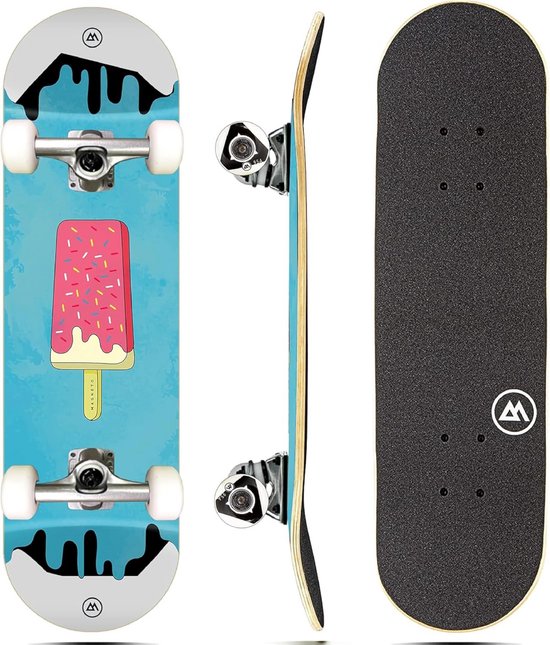 Cruiser Skateboard Mini Shortboard - Canadees Esdoorn Hout - Geschikt ...