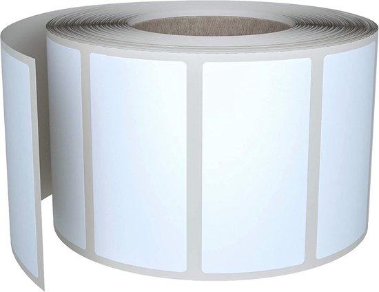 Kleurcoderingslabels Witte Stickers Rechthoek - 500 Stuks 40mm x 19mm | bol