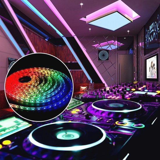 5 Meter Flexibele LED Strip Verlichting voor Slaapkamer, Kast en Onder ...