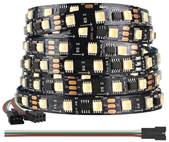 Addressable RGBW LED Strip - 5M, 60 LEDs/m, Warm White & RGB, DIY Home ...