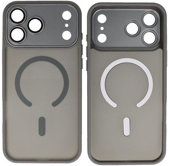 MagSafe Hoesje Geschikt voor iPhone 17 Pro Max - Mat-Transparent met ...