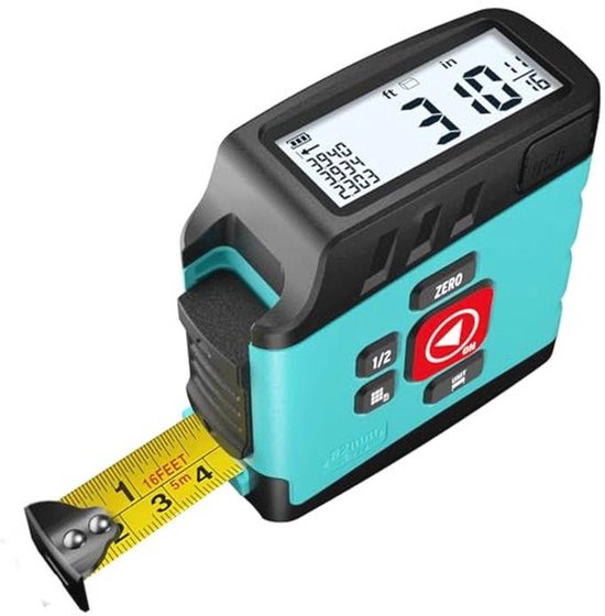 Digitale Meetlint 2-in-1 5m met Display - Slimme Meetfunctie en ...