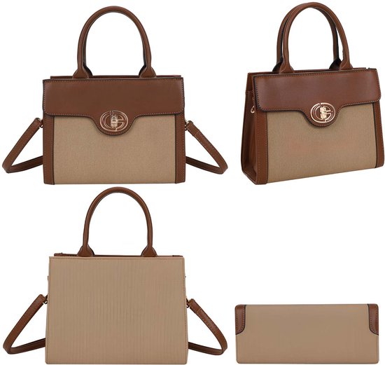 Gallantry, Sac à main pour femmes Vionna en deux matériaux avec ...
