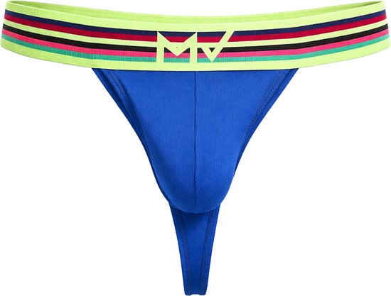 MODUS VIVENDI Peace Thong Blue - MAAT S - Heren Ondergoed - String voor ...
