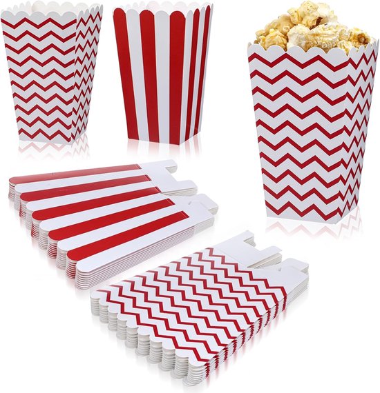 20 stuks kleine popcornzakjes - popcorndozen - feestzakjes - snacks ...