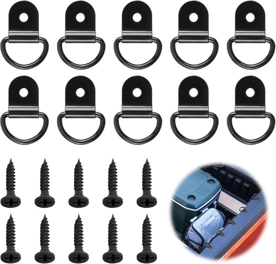 Pack of 10 - Lashing Eyelets - D-Rings - Surface Mounted Ring - Lashing ...