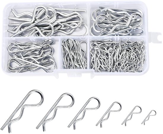 100 Pcs Splint Spring Plugs - R Clips Splint Assortiment - Zink ...