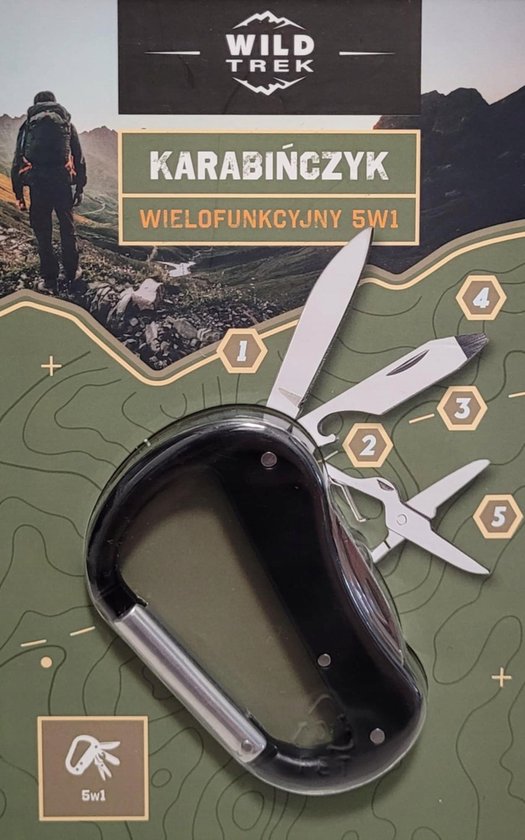 Wild Trek Multifunctionele Karabijnhaak 5-in-1 | bol