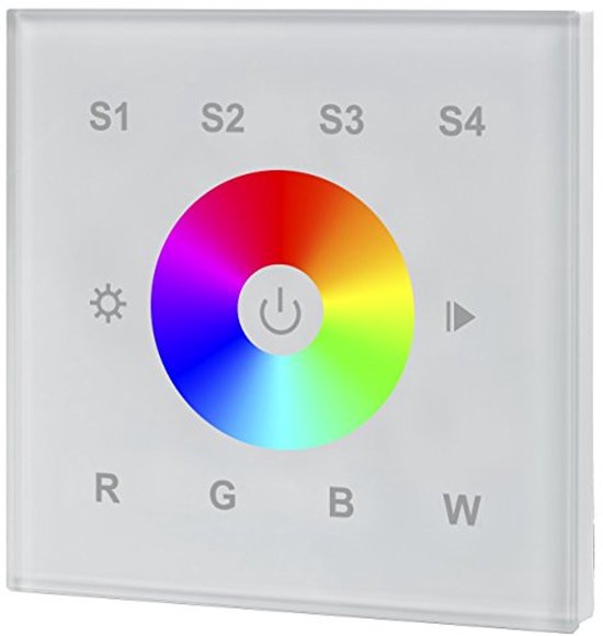 Wanddimmer voor RGB/RGBW LED's met Touch Bediening - 1 Zone, 230 V | bol