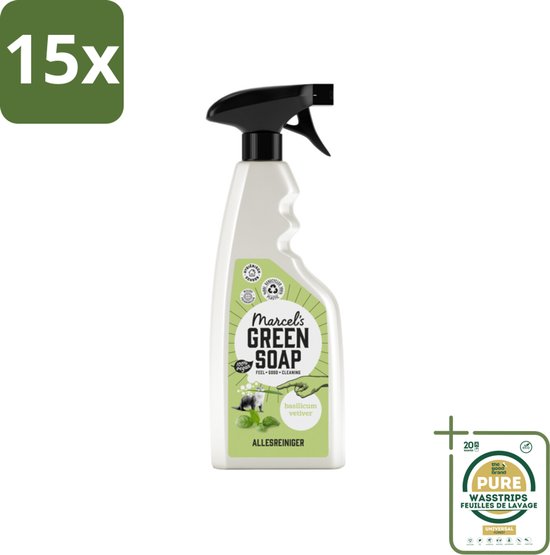 15 x Marcel's Green Soap - Allesreiniger Spray - Basilicum & Vetiver ...
