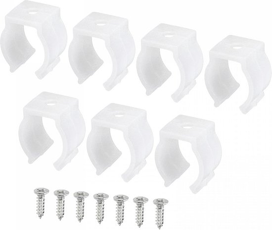 T5 U Clips voor LED-lampen - Kunststof Buisklemmen met Schroeven - 10 ...