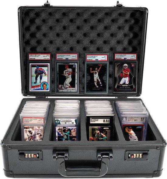 Mallette de rangement pour 160+ cartes de collection notées (PSA/BGS ...