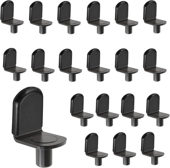 40 Pack Black 6mm Shelf Pins, Glass Supports Furniture Cabinet Cabinet ...