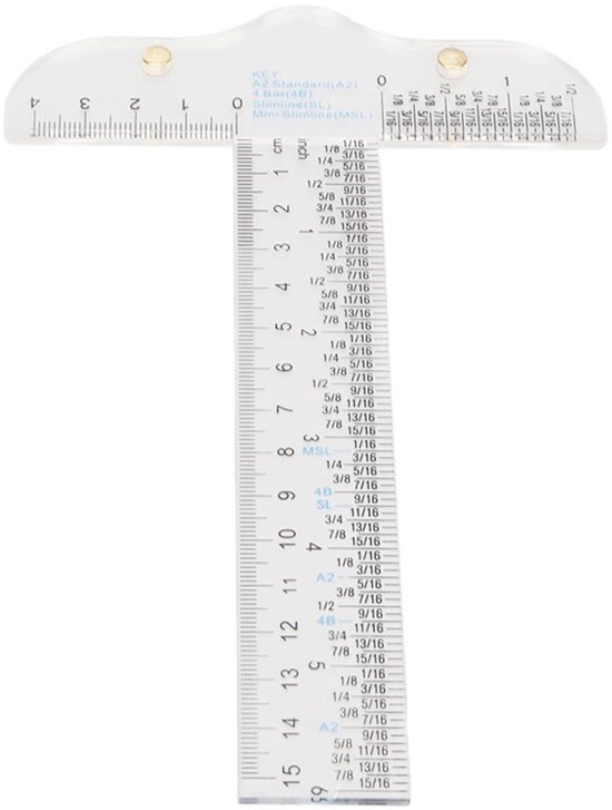Règle en T pour Artistes, Instrument de Mesure Transparent avec Mesures ...