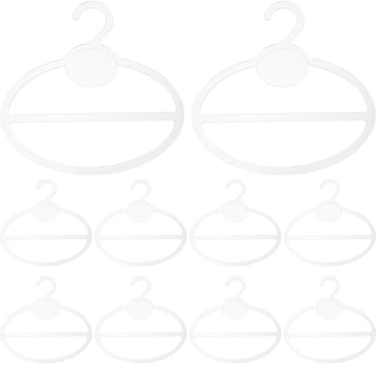 10pcs Round Hook Scarf Hanger for Neckerchief Space Saving Belt ...