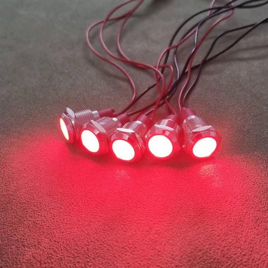 LED Indicator Licht 12-24V - 5 Stuks Waterdichte Signaal Lampen | bol