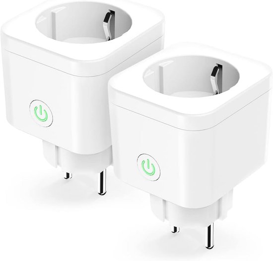 Slimme Mini Stekker Type F - Programmeerbare WiFi Stopcontacten voor ...