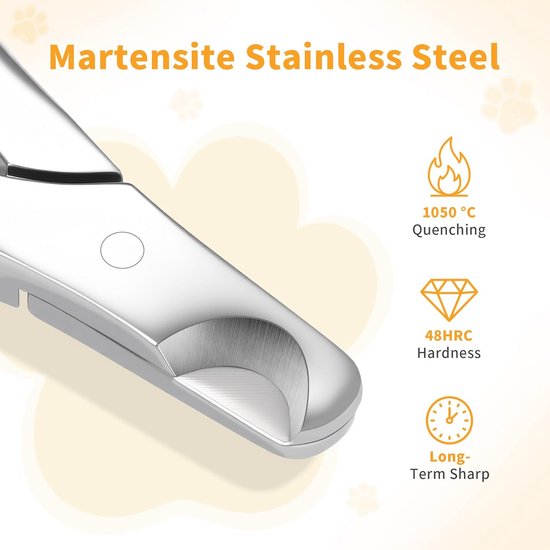 Krachtige Hond Nagelknipper met Vijl - Geschikt voor Dikke Nagels ...