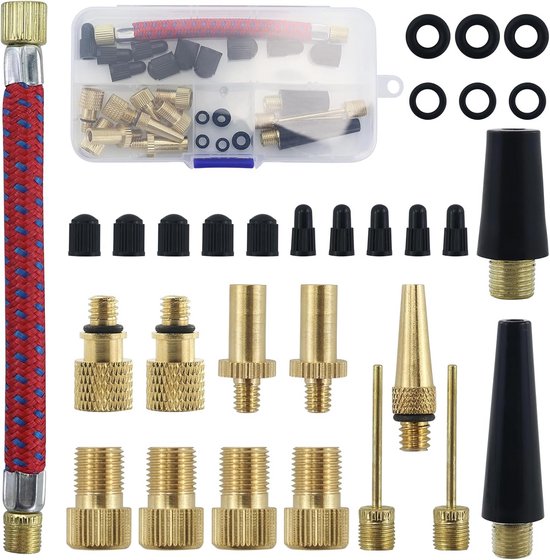 Universele Fietsventiel Adapter Set - Schrader, Presta en Dunlop ...