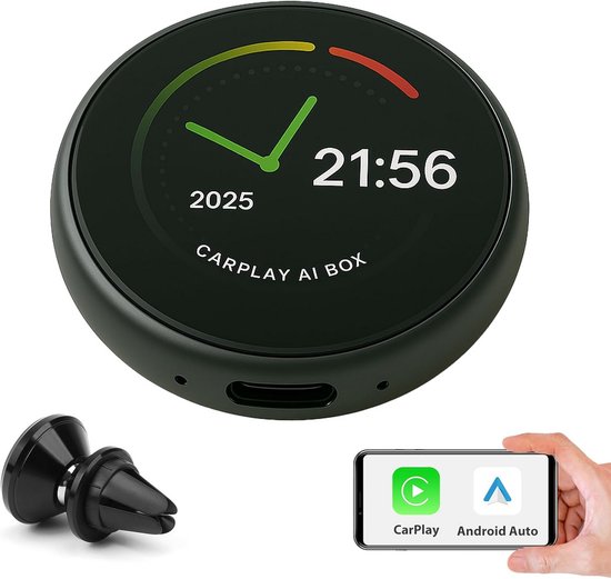 Draadloze CarPlay & Android Auto Adapter met Android 13, Netflix ...