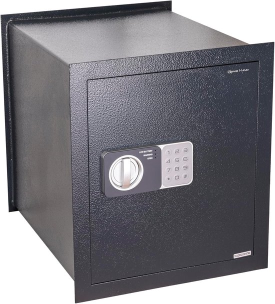 Coffre-fort encastrable pour mur et armoire avec code numérique et clé ...