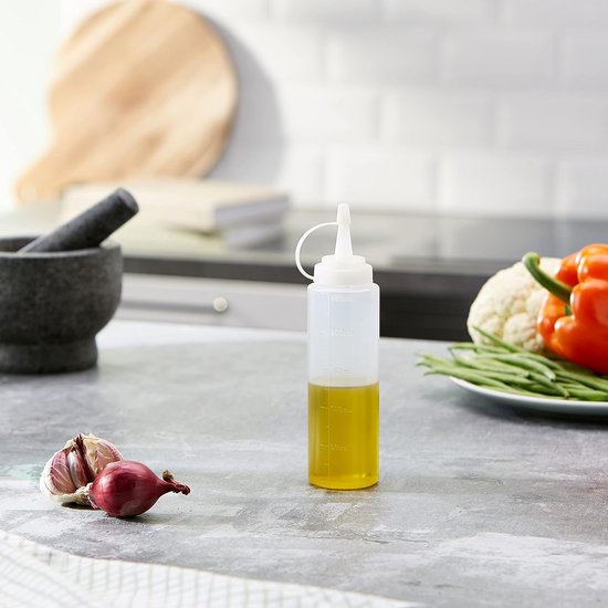 Knijpfles 250 ml Kunststof voor Sauzen en Dressings | bol