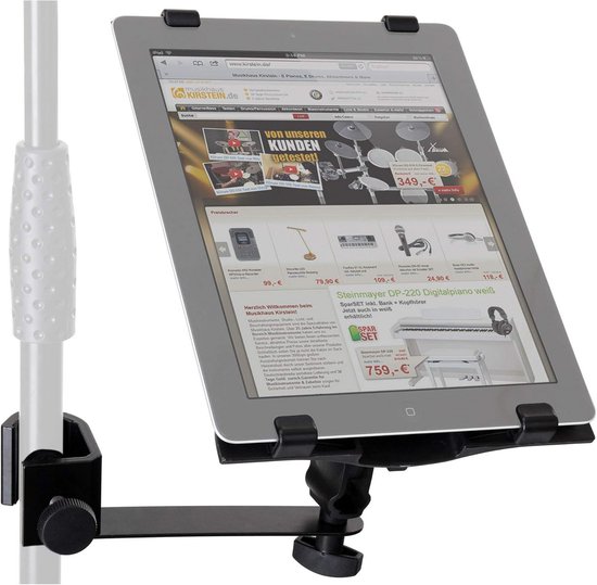 Robuuste Tablet Houder voor Statief met 180° Kantelmechanisme | bol