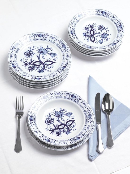 18-delig Koffieservies met Klassiek Uienpatroon | bol