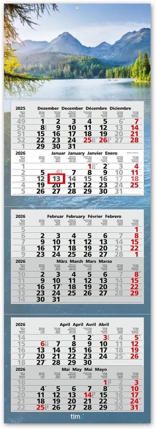 Calendrier XXXL 6 Mois 2026 Calendrier Six Mois Calendrier Mural avec ...