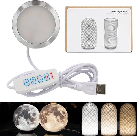 3 Kleuren LED Verlichting Set voor 3D Printer - USB Aangedreven 3000K ...