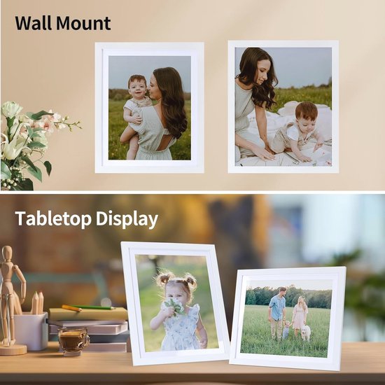 Set van 15 Witte Fotolijsten voor 20 x 25 cm en 23 x 28 cm Foto's, Wand ...