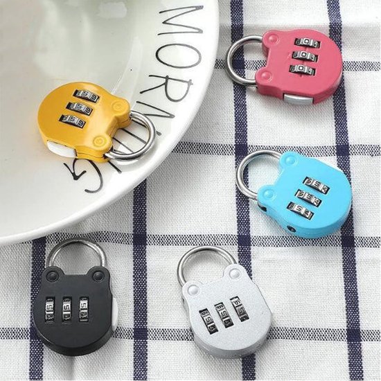 Cartoon mini-locks - set van 5, kleurige hangsloten voor buitensport en ...