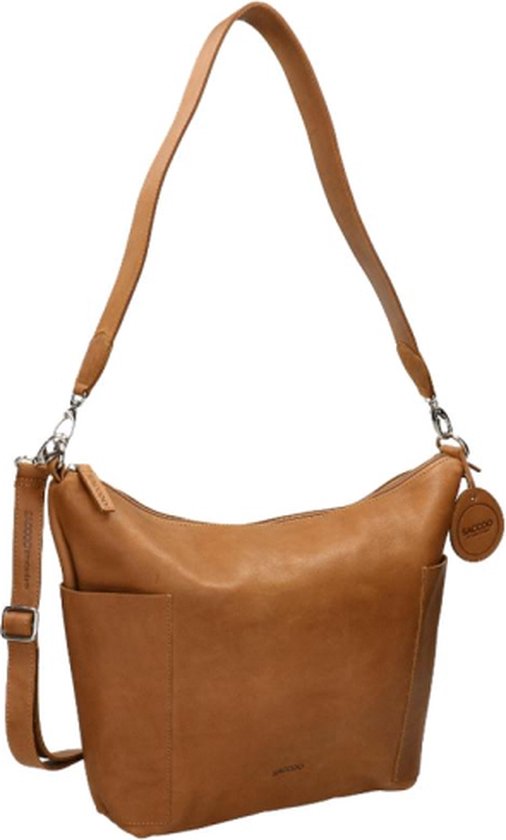 Saccoo Grote Schoudertas / Crossbody Tas Dames - Leer - Caracas ...