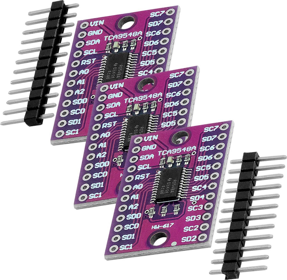 AZDelivery 3 x PCA9548A Laagspanning 8-kanaals I2C Multiplexer ...