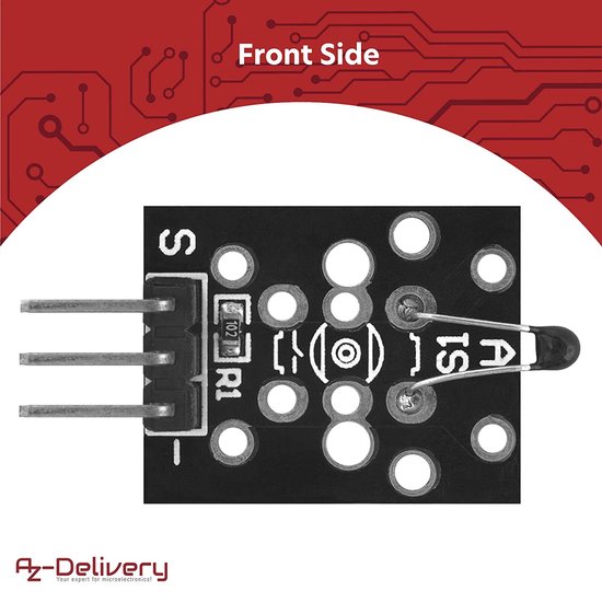 AZDelivery 3 x KY-013 Thermistor Temperatuursensor Module compatibel ...