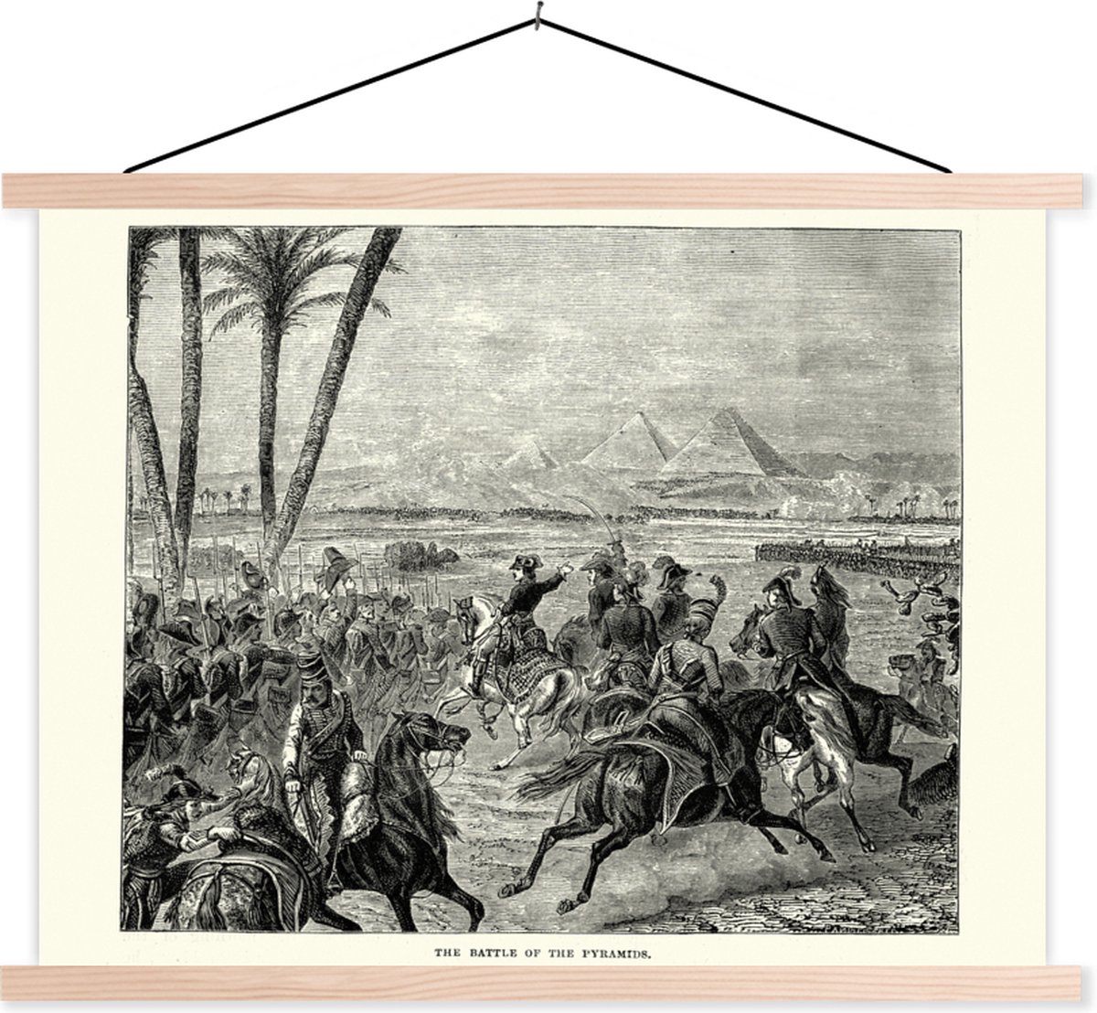 illustration de la bataille des pyramides de Gizeh affiche scolaire ...