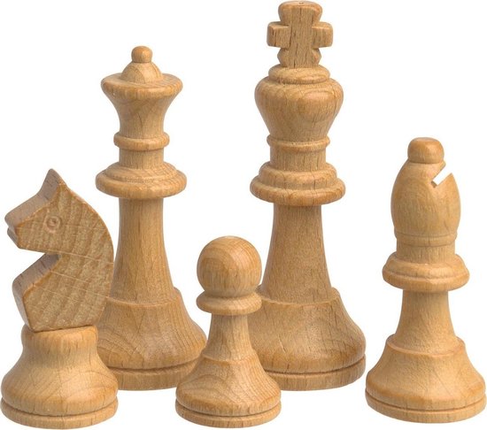 Jumbo schaken houten schaakstukken made in Holland | Games | bol.com