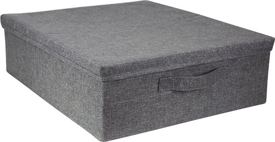 Bigso Box of Sweden Opbergbox onder bed - Grijs - Stapelbaar ...