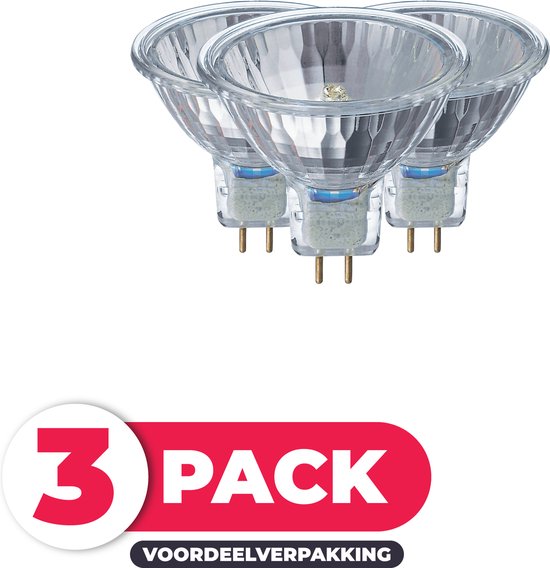 Kanlux 12V Spot Halogeenlamp GU4 - 35W - Warm Wit Licht - Dimbaar - 3 stuks | bol.com