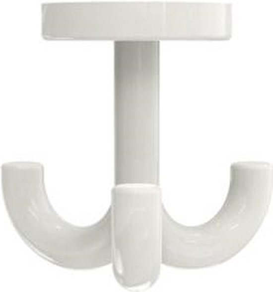 Hewi haak/kapstok drieweg Ø50mm wit/zuiverwit | bol