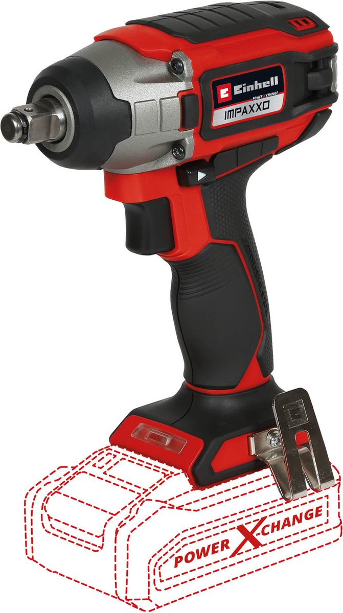 Einhell accu Slagschroefmachine IMPAXXO 18/230 Power X-Change (li-ion, 18 V, 230 Nm,... | bol.com
