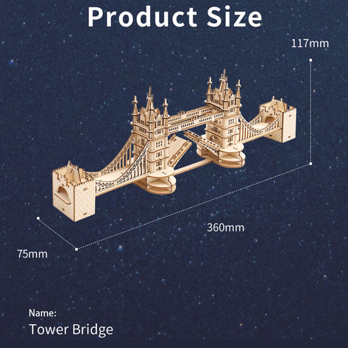 Studio Jacquí Robotime 3D puzzel - Tower Bridge - Met LED verlichting - Puzzelen -... | bol.com