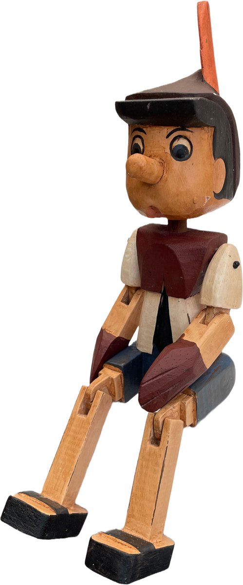 ShineHoly - Vintage model houten Pinokkio - Pinocchio puppet ...