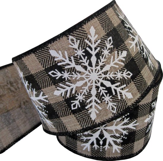 Kerst Lint met IJzerdraad | Jute Burlap Linnen Look Lint | Luxe ...