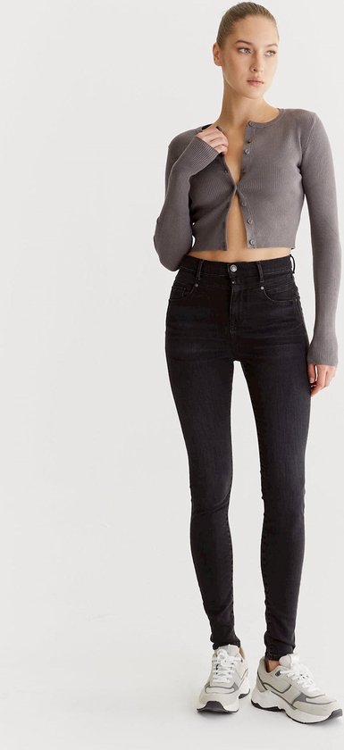 COJ - Lisa - Dames Skinny Jeans - Black Vintage | bol