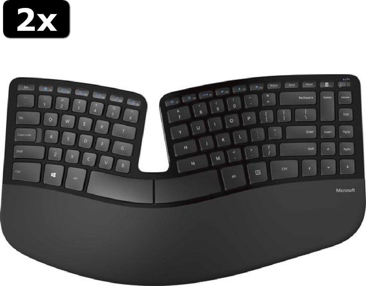 2x Microsoft Sculpt Ergonomic - Clavier sans fil | bol.com